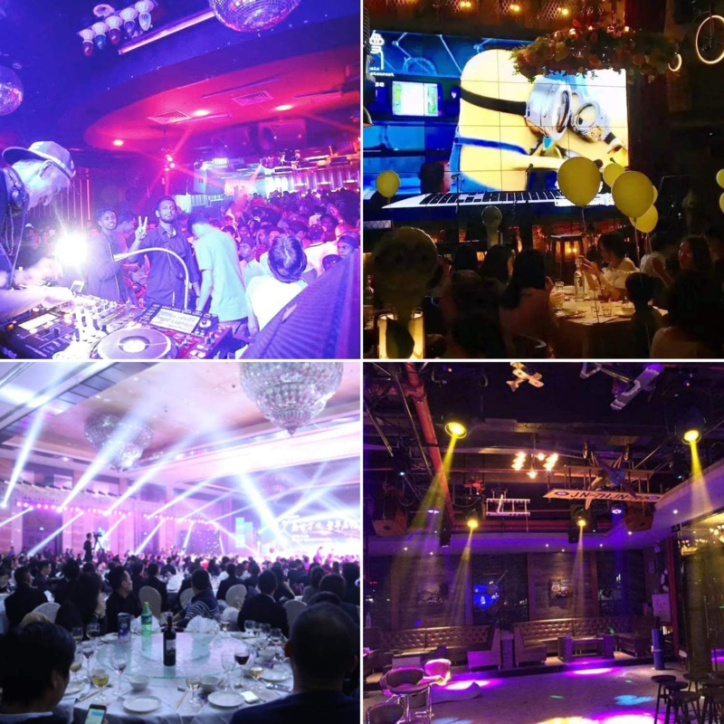 Mini Proiector Lumini Disco UFO, Led, Rotativ, Afisaj Digital, Mini ...